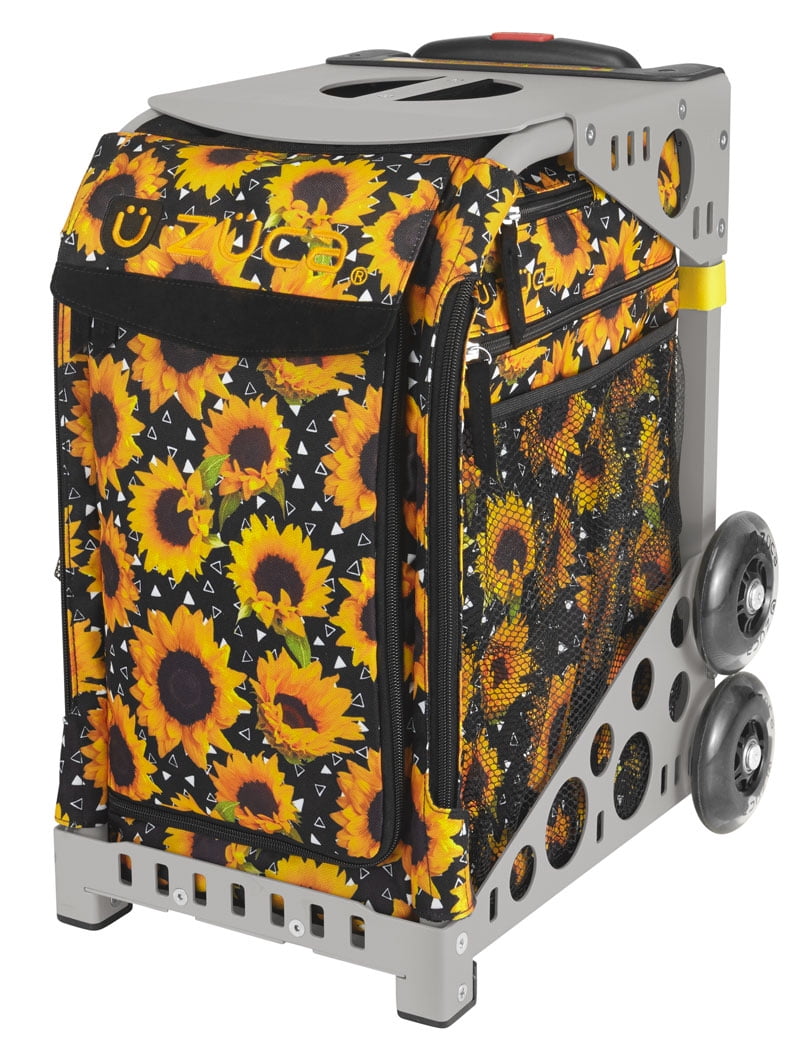 Zuca 18" Sport Bag - Sunflower Power with Flashing Wheels (Gray Frame ...