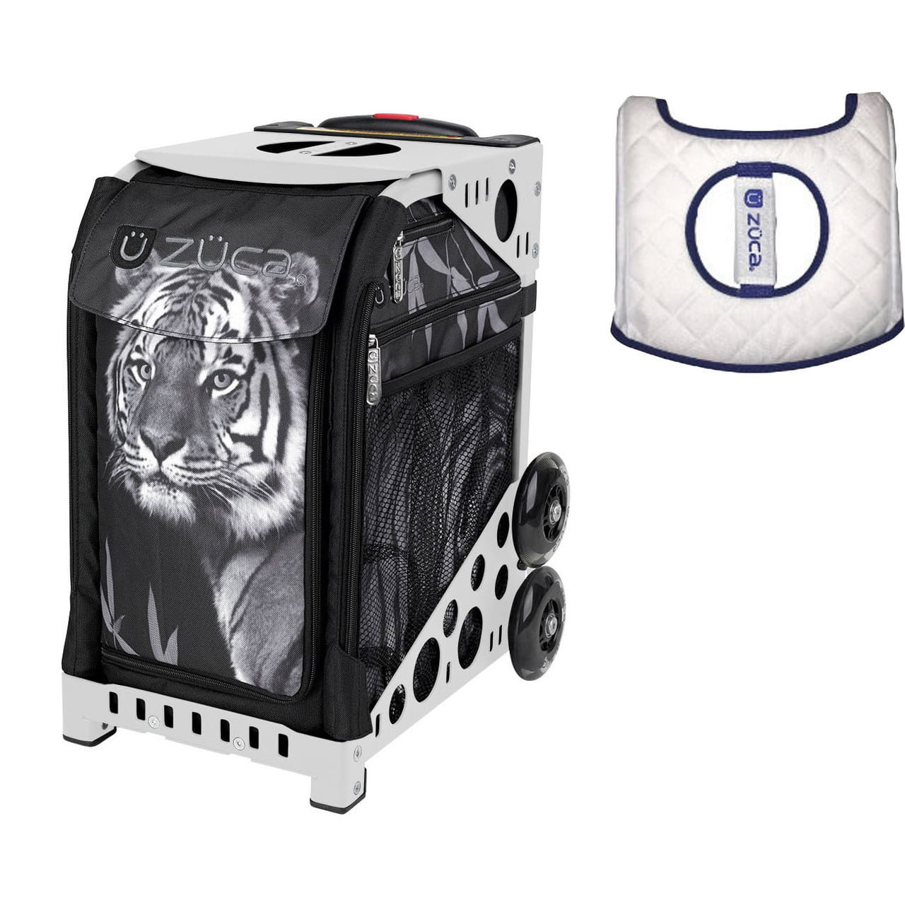 Zuca 18" Sport Bag - Tiger with Seat Cover (White Frame) - Walmart.com