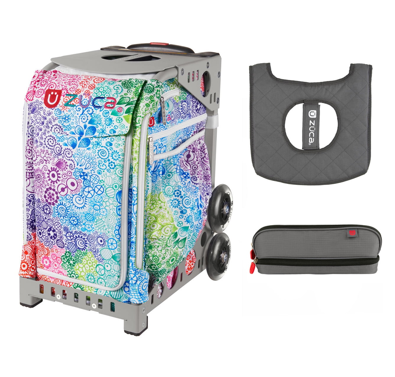 Zuca Explosion Bag with FREE Seat Cover and Zuca Pencil case (Grey ...