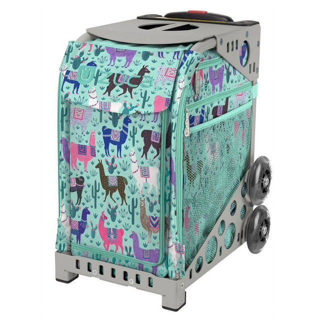 Zuca Llama Rama Sport Insert Bag and Gray Frame with Flashing Wheels ...