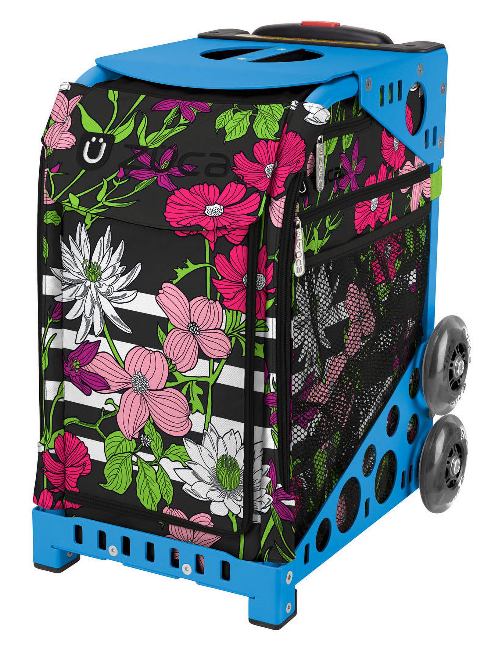 Zuca Petals and Stripes Sport Insert Bag and Blue Frame with Flashing ...