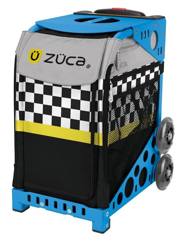 ZUCA Sk8ter Block Sport Bag, Blue Frame, Flashing Wheels, Durable ...