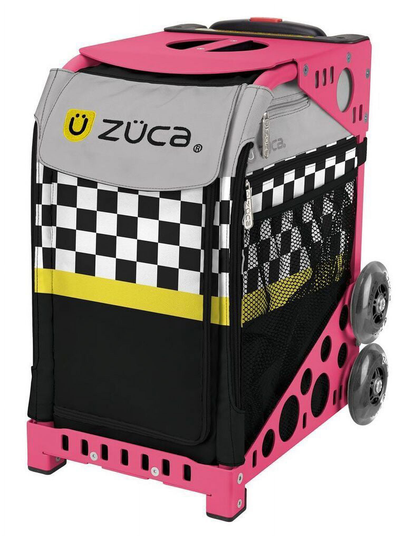 Zuca 18" Sport Bag - Pink Oasis with Flashing Wheels (Gray Frame ...