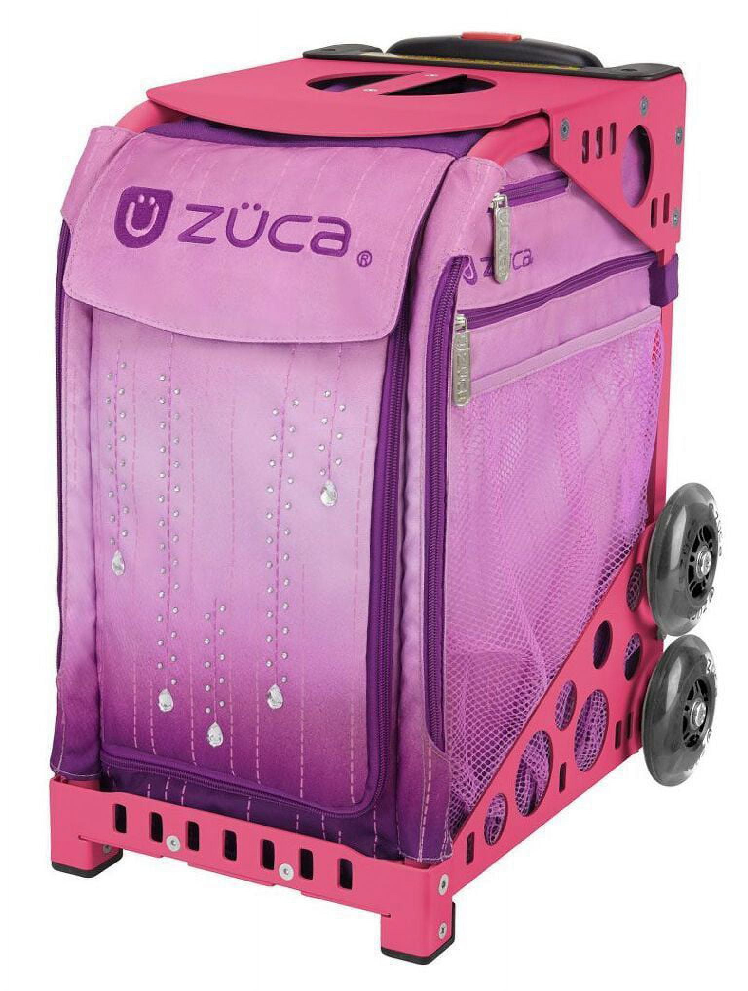 Zuca Velvet Rain Sport Bag and Pink Frame with Flashing Wheels ...
