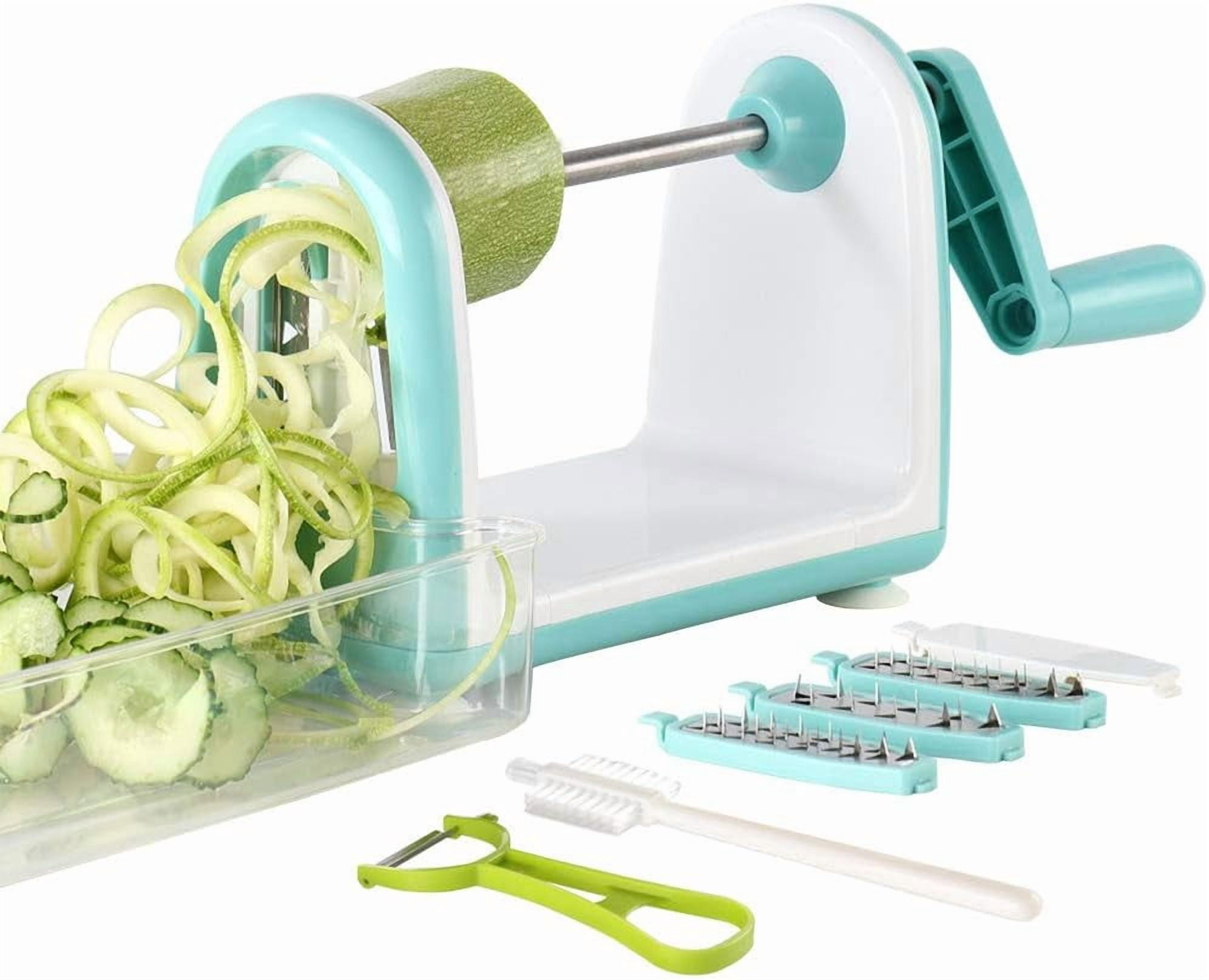 Zucchini Noodle Maker Spaghetti Spiralizer - 5 Blades Vegetable Slicer ...