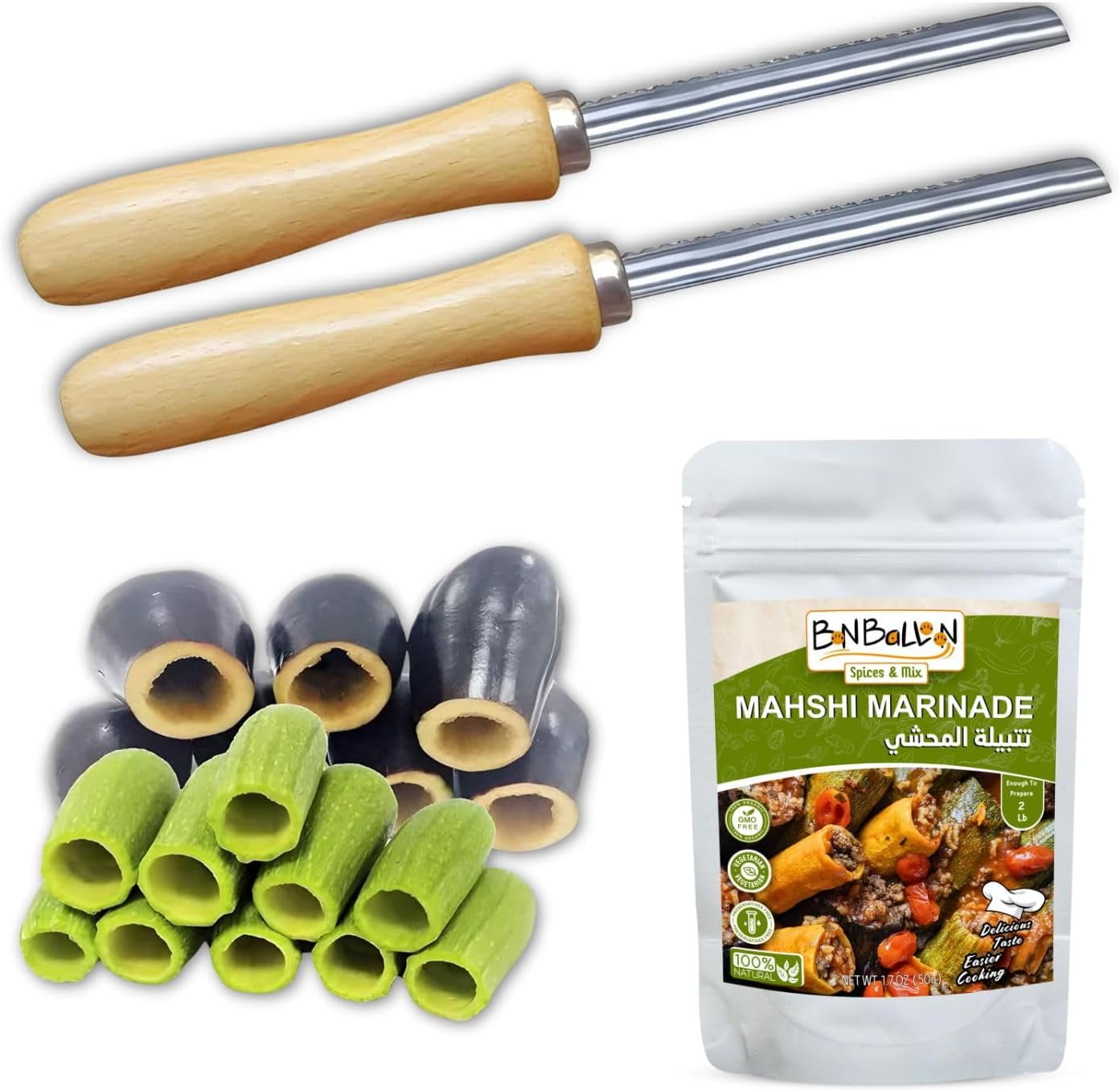 Zucchini Squash Vegetable Corer 2 pcs Corers Stainless Steel Core ...