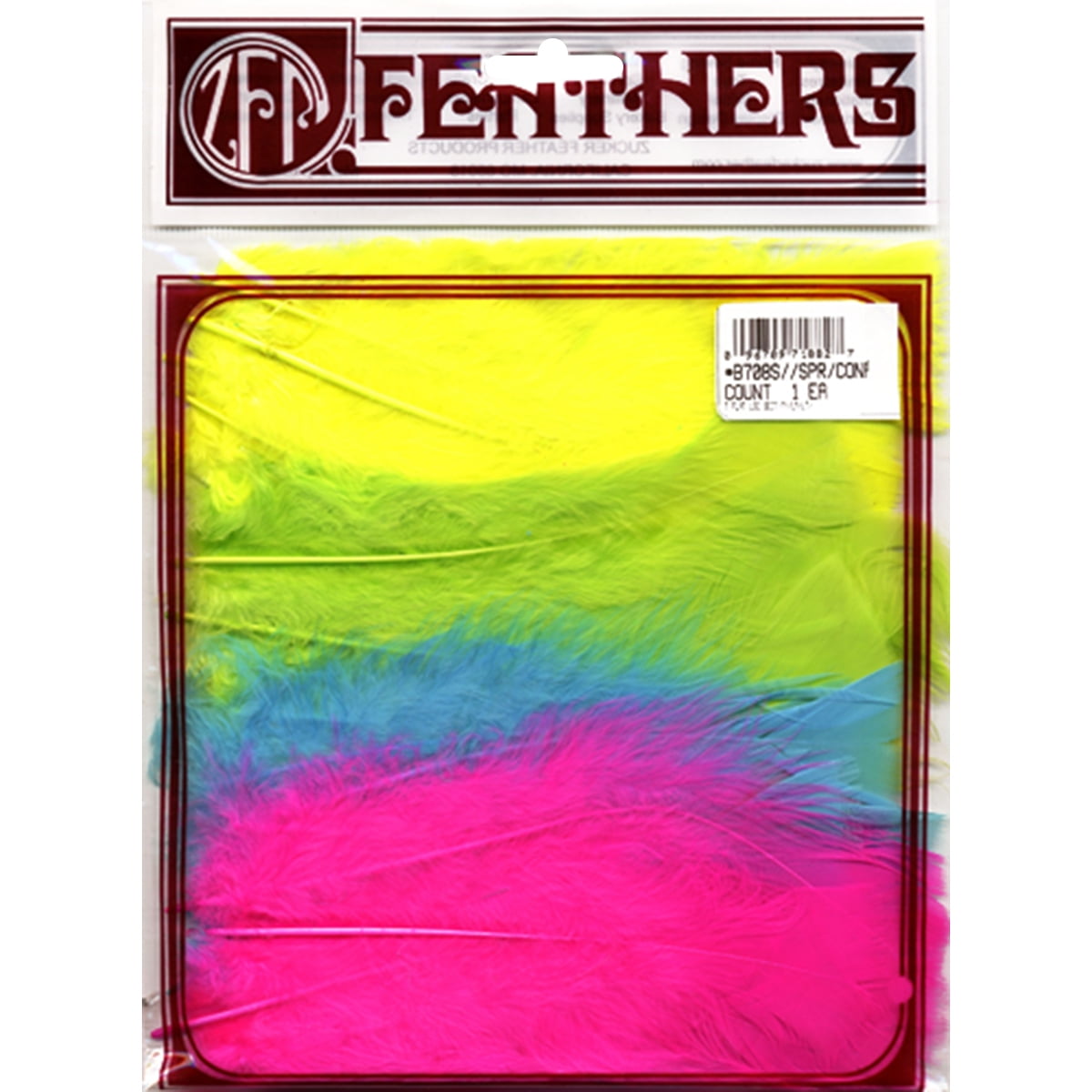 Zucker Feather Products Loose Turkey Flats Section Dyed Feathers - 4-6 ...