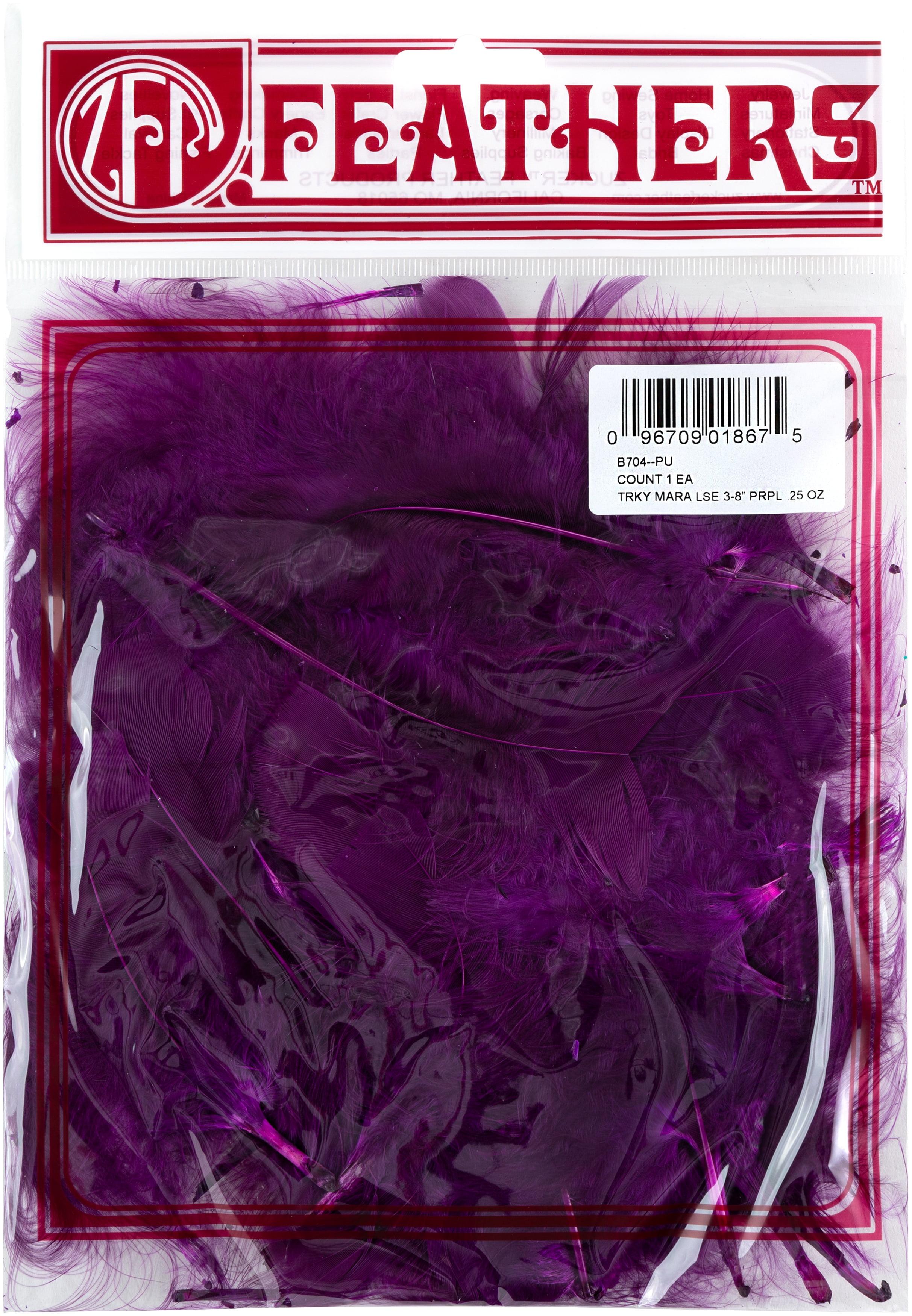 Zucker Marabou Feathers .25oz-Purple - Walmart.com