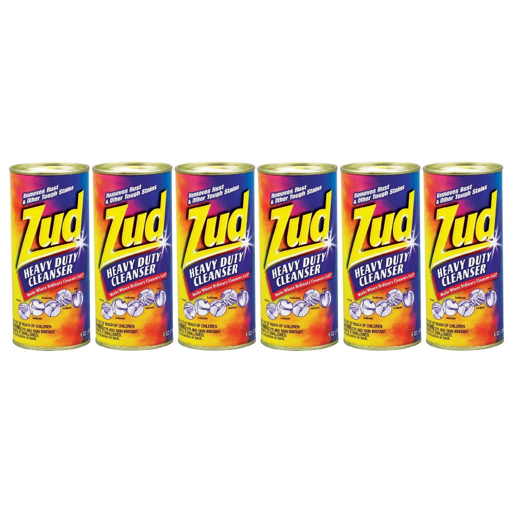 Zud Heavy Duty Cleanser 6 Ounce Rust Remover Tough Stains, 6 Pack ...