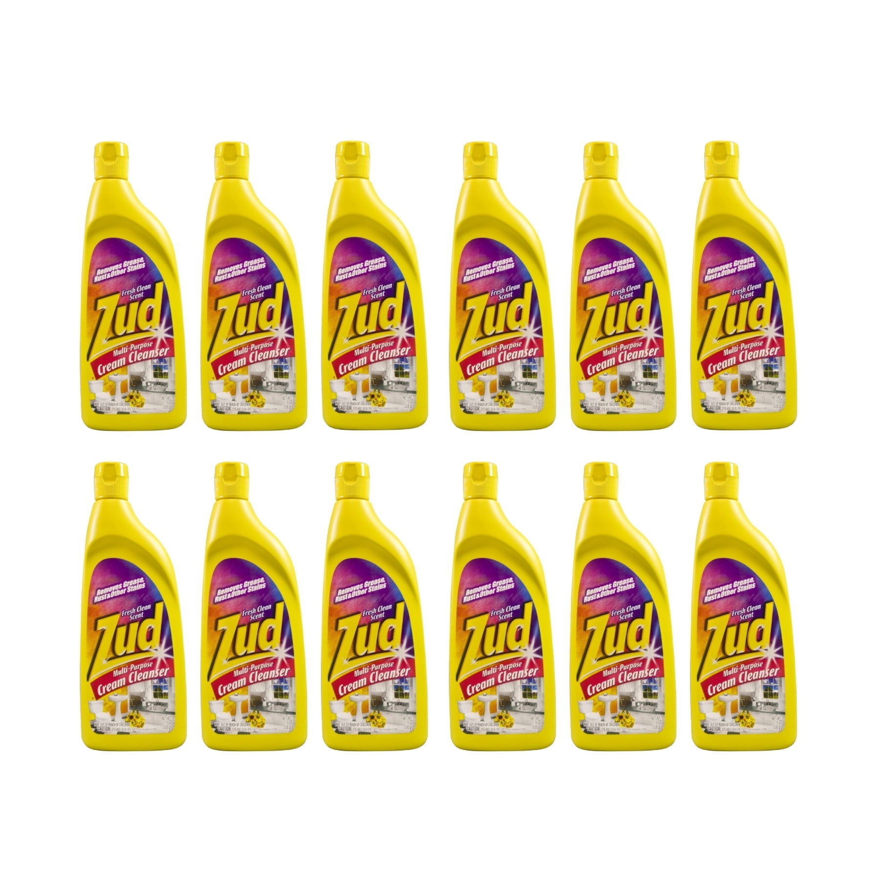 Zud Multi-Purpose Cream Cleanser, Fresh Clean Scent, Pack of 12, 19 Oz ...