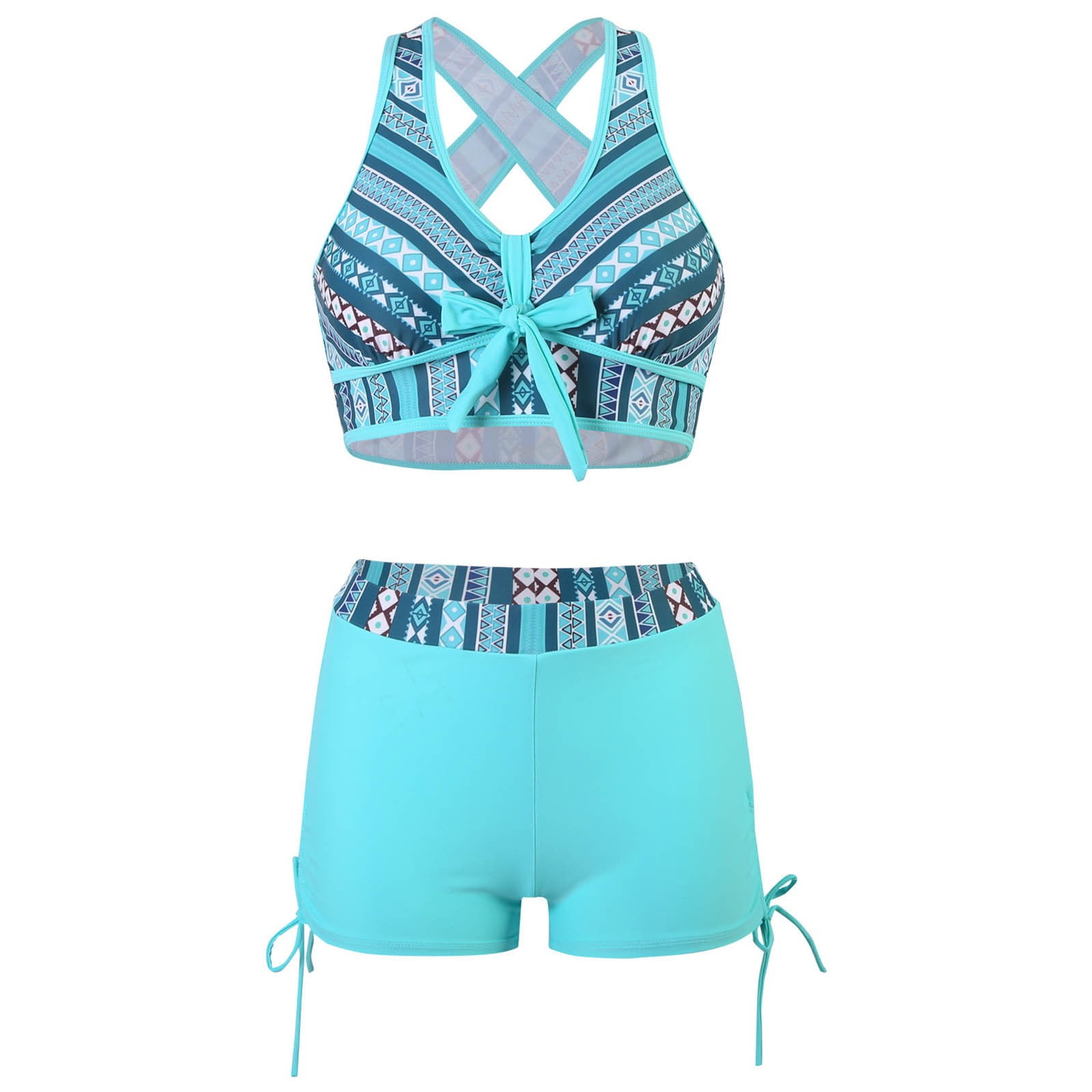 Zuesphe Swim Suits for Women 2025 Plus Size Two Piece Ladies Bathing ...