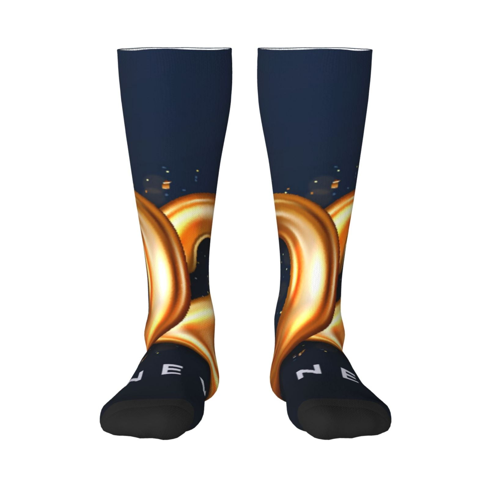 Zufioo 2025 Happy New Year 6 Print Long High Thigh Socks Knee-High Warm Stocking Women Boot Sock ...