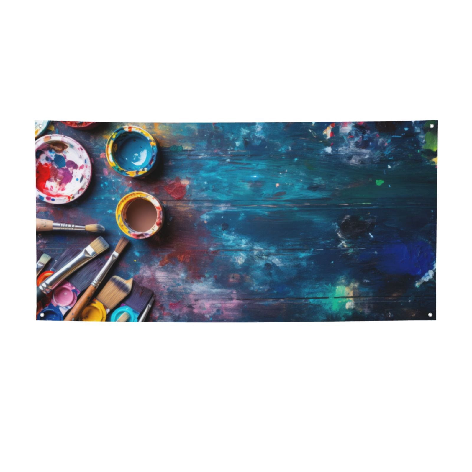 Zufioo Abstract Colorful Art Supplies Print Holiday Banners, Party ...