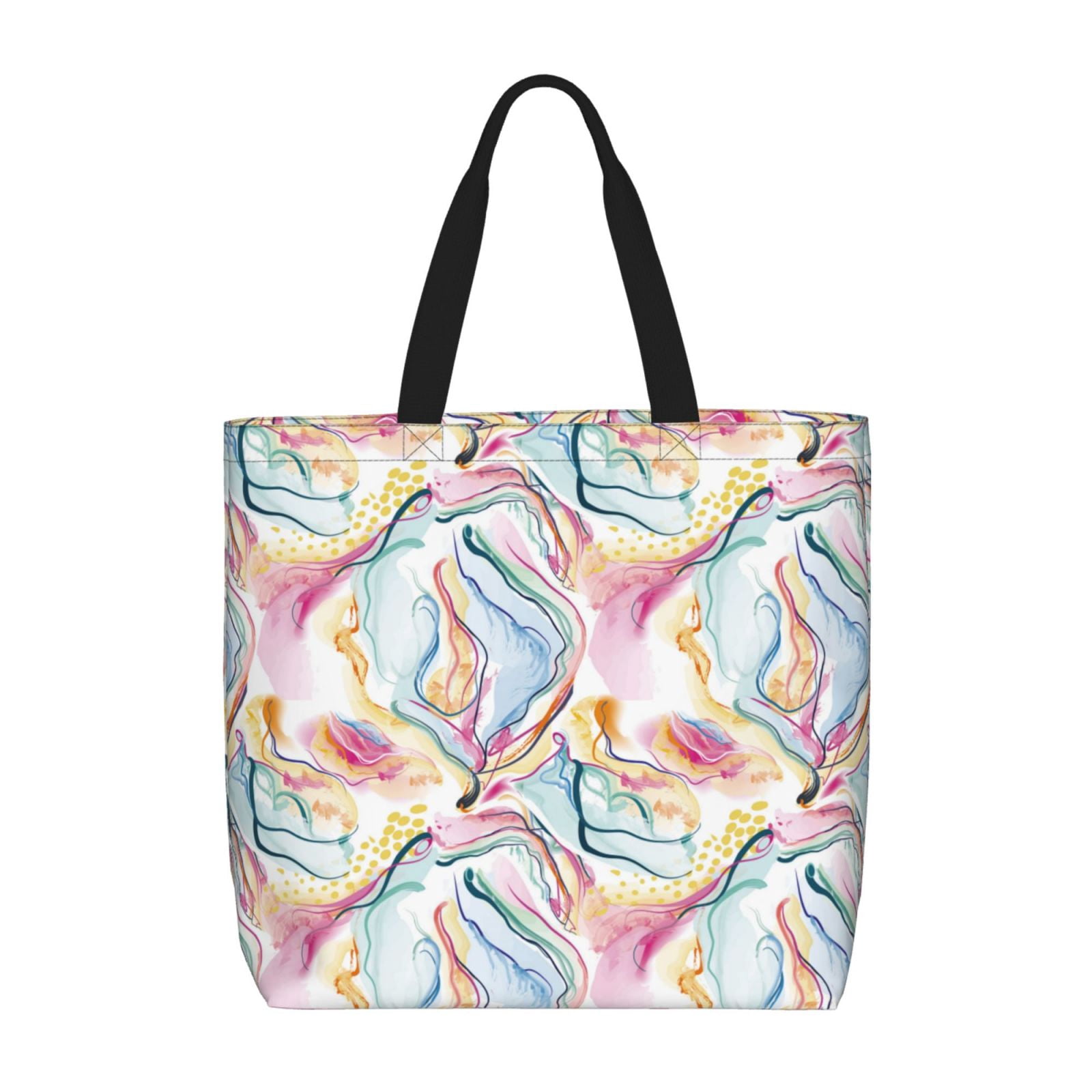 Zufioo Abstract Marble Texture Print Large Capacity Single Shoulder ...