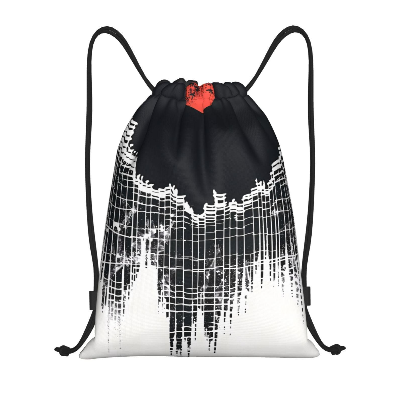 Zufioo Abstract Red Sun Design Sports Cinch Sack Gym String Bags ...