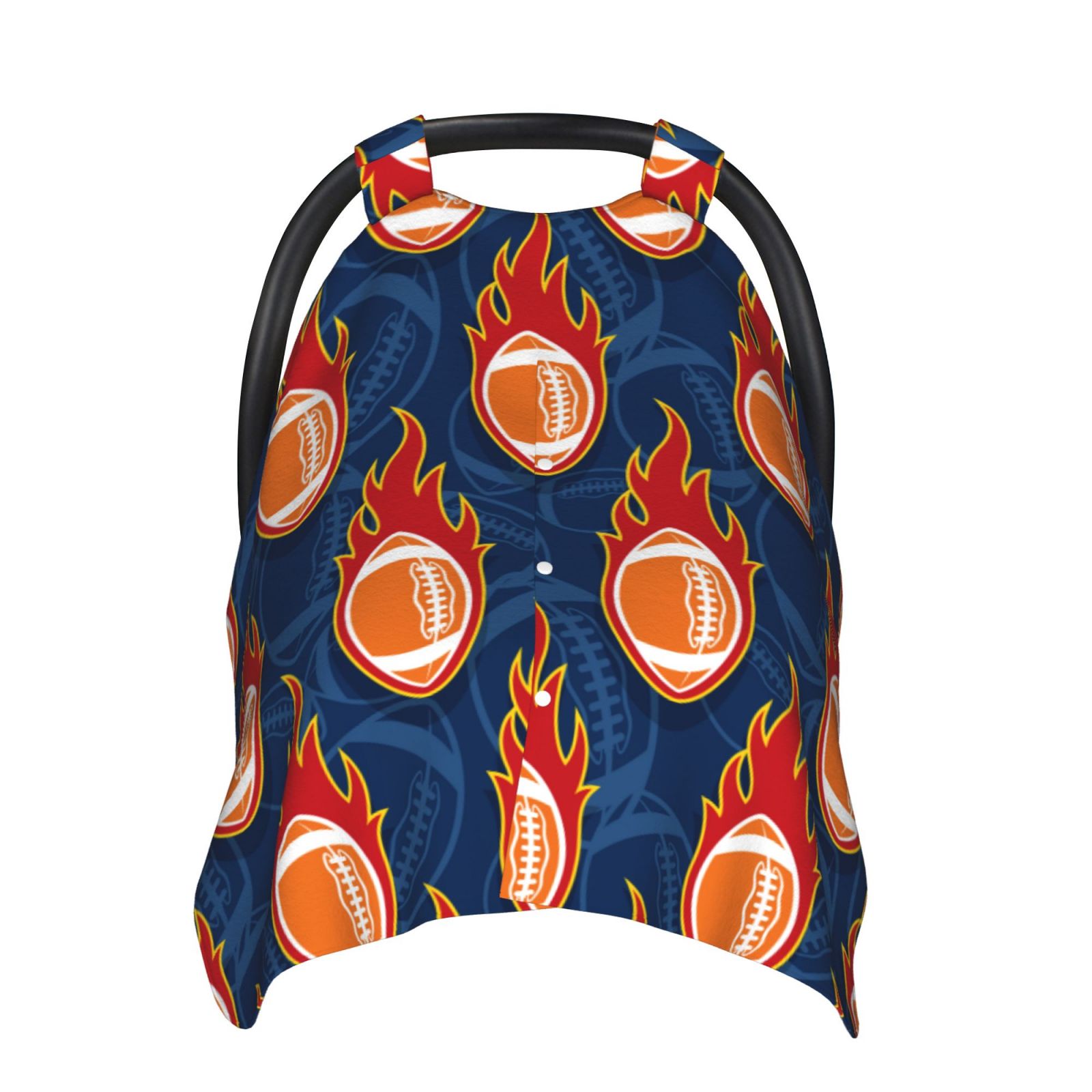 Zufioo American Football and Fire Flames Print Baby Stroller Seat ...