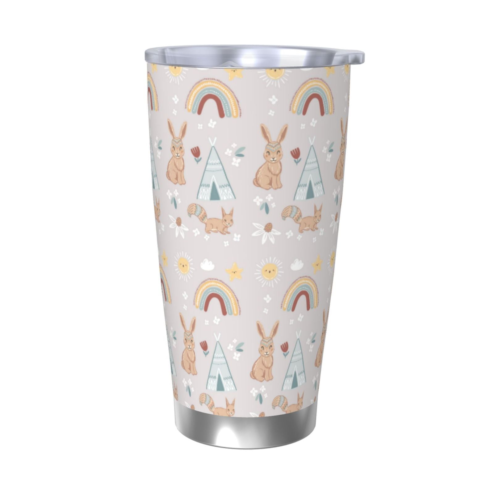 Zufioo Animals In Tribe Print 20OZ Stainless Steel Car Cup, Direct ...