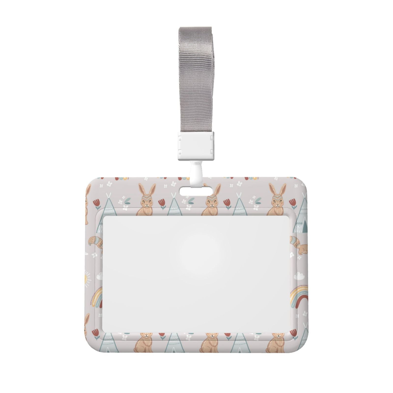 Zufioo Animals In Tribe Print Work Badge Protective Case, Waterproof ...