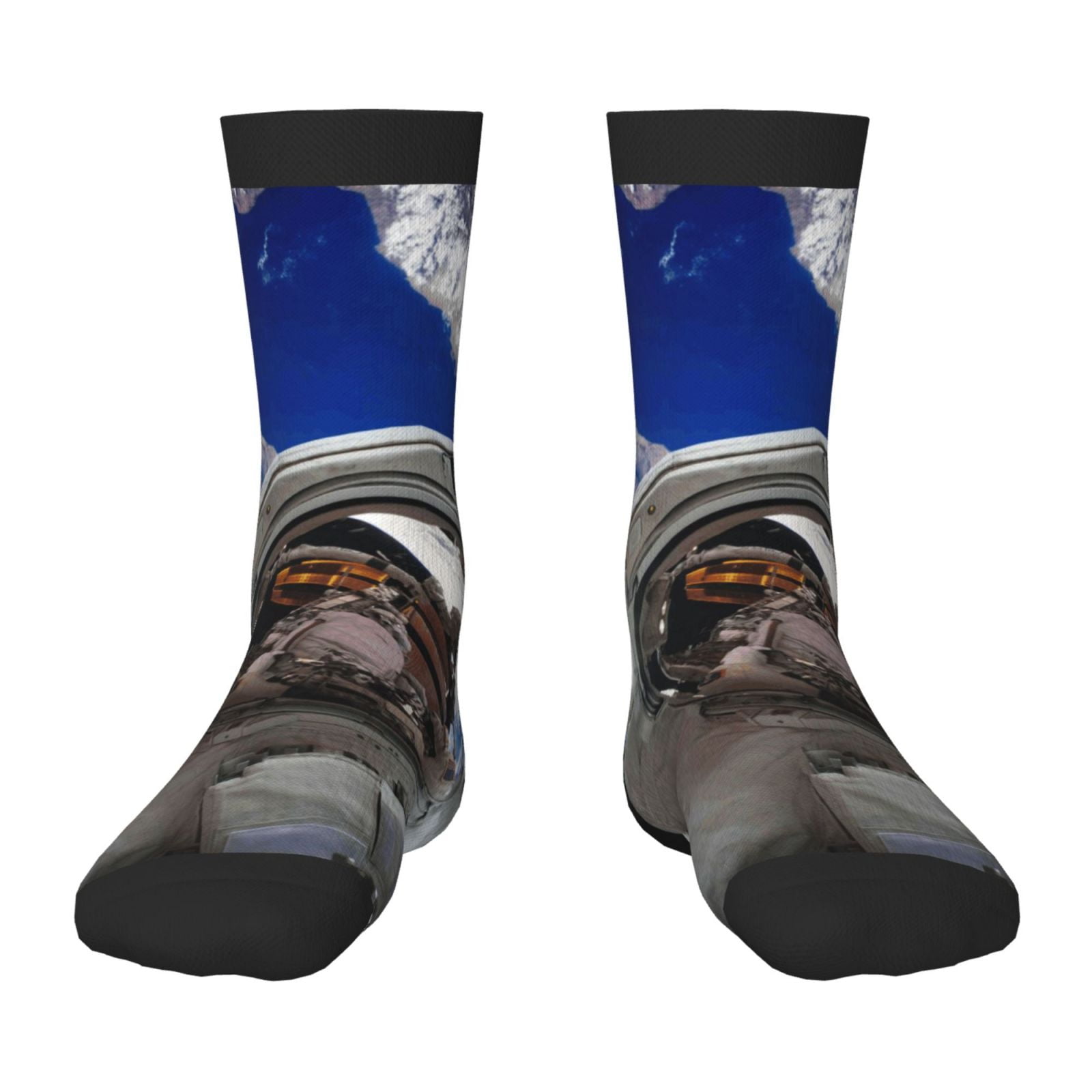 Zufioo Astronaut in Outer Space Print Children's Mid-tube Socks ...