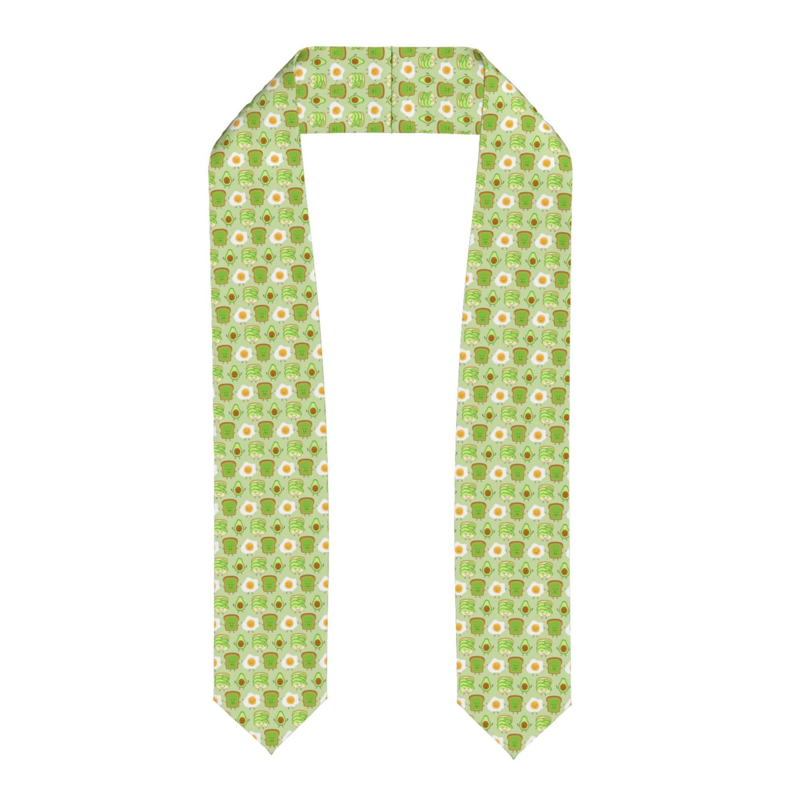 Zufioo Avocado And Toast Print Graduation Shawl Ribbon, Graduation ...