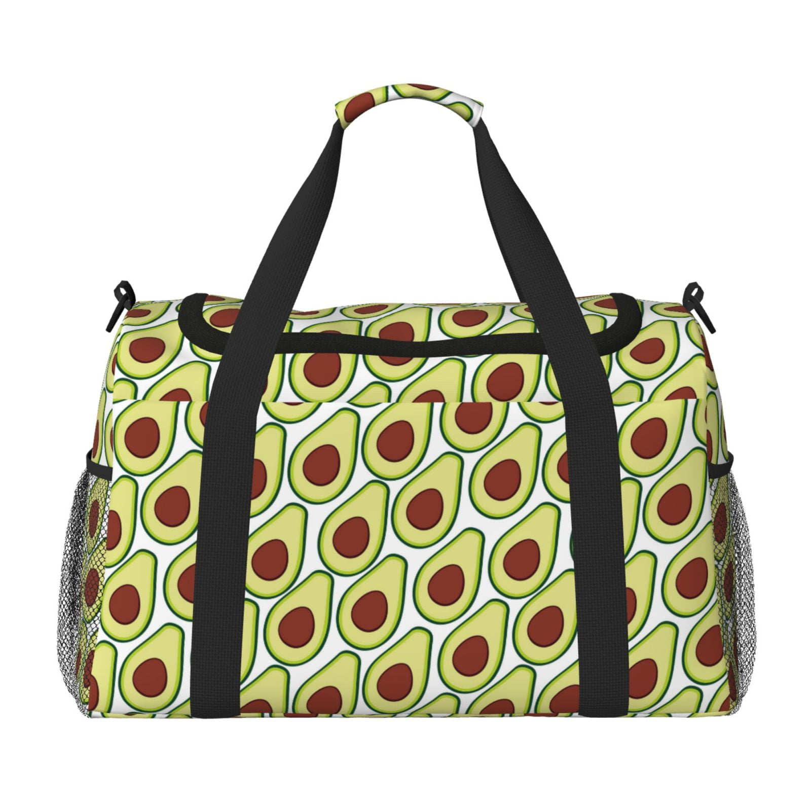 Zufioo Avocado Print Hand-Held Messenger Travel Bag, Business Travel ...