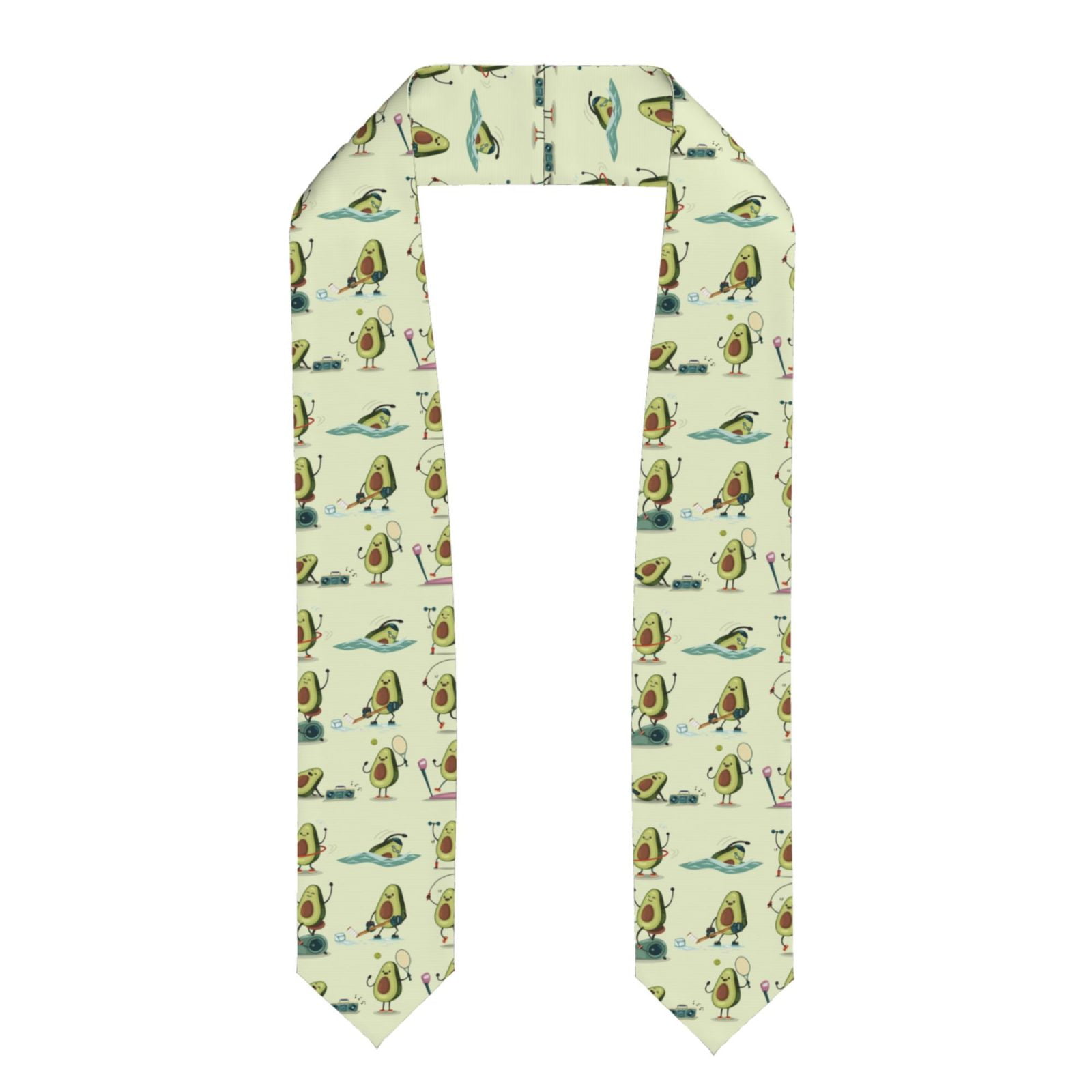 Zufioo Avocado for Exercise Print Graduation Shawl Ribbon, Graduation ...