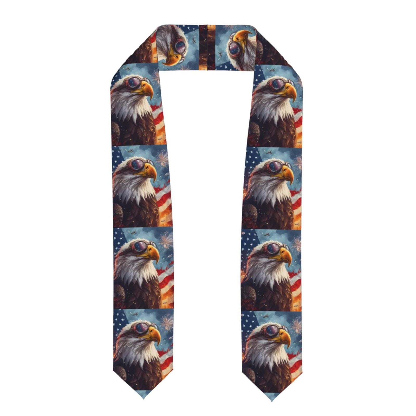 Zufioo Bald Eagle Pilot Print Graduation Shawl Ribbon, Graduation ...