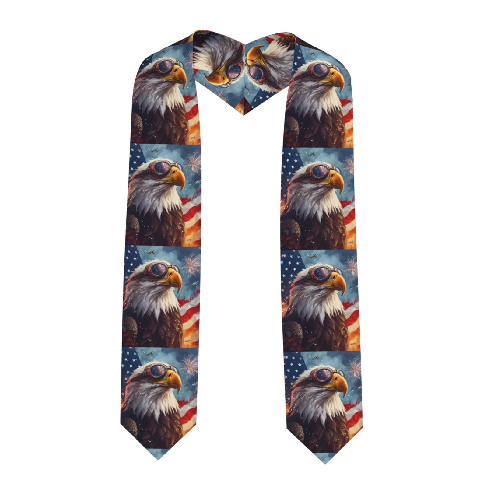 Zufioo Bald Eagle Pilot Print Graduation Shawl Ribbon, Graduation ...