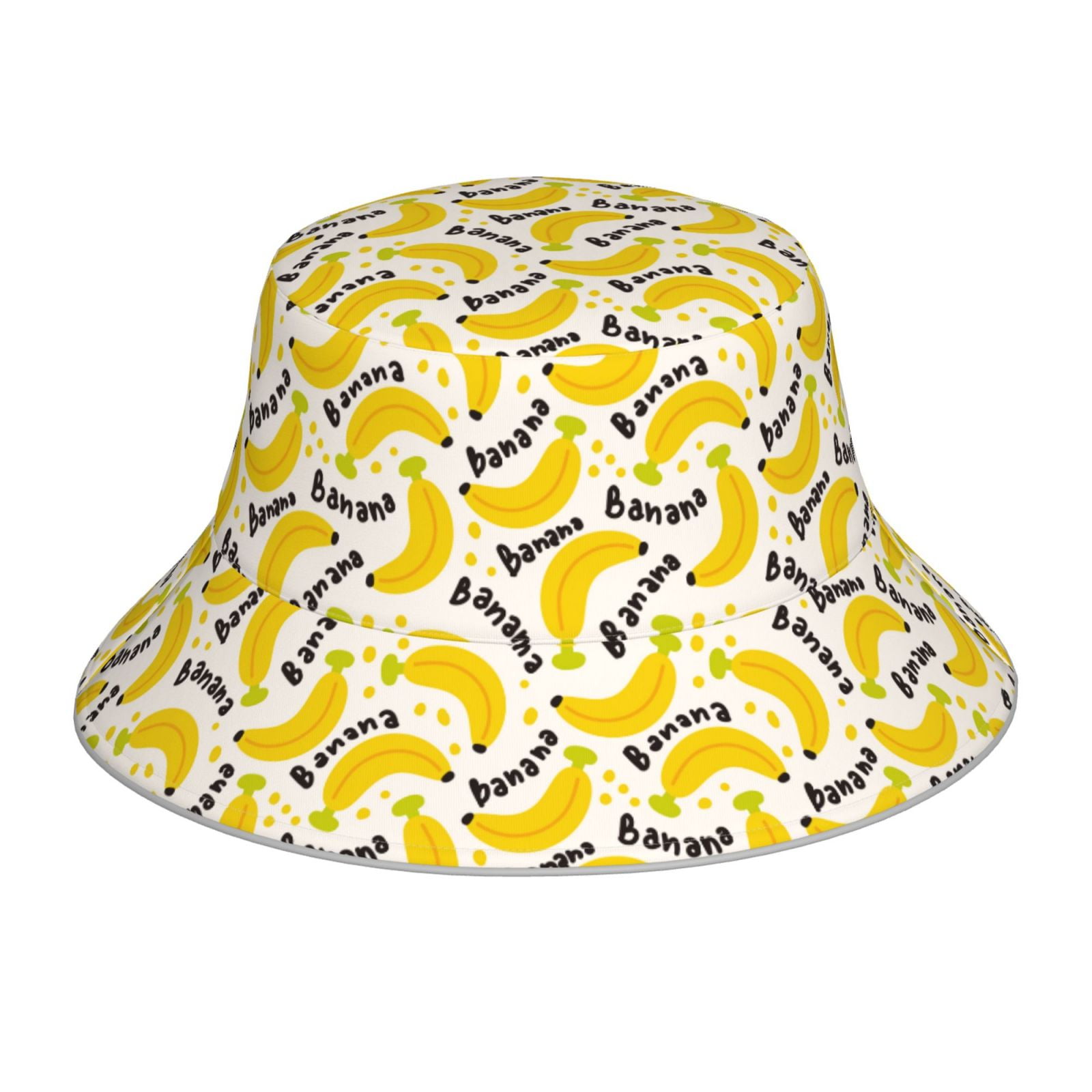 Zufioo Banana Fruit Waterproof Reflective Holographic Bucket Hat,Men ...