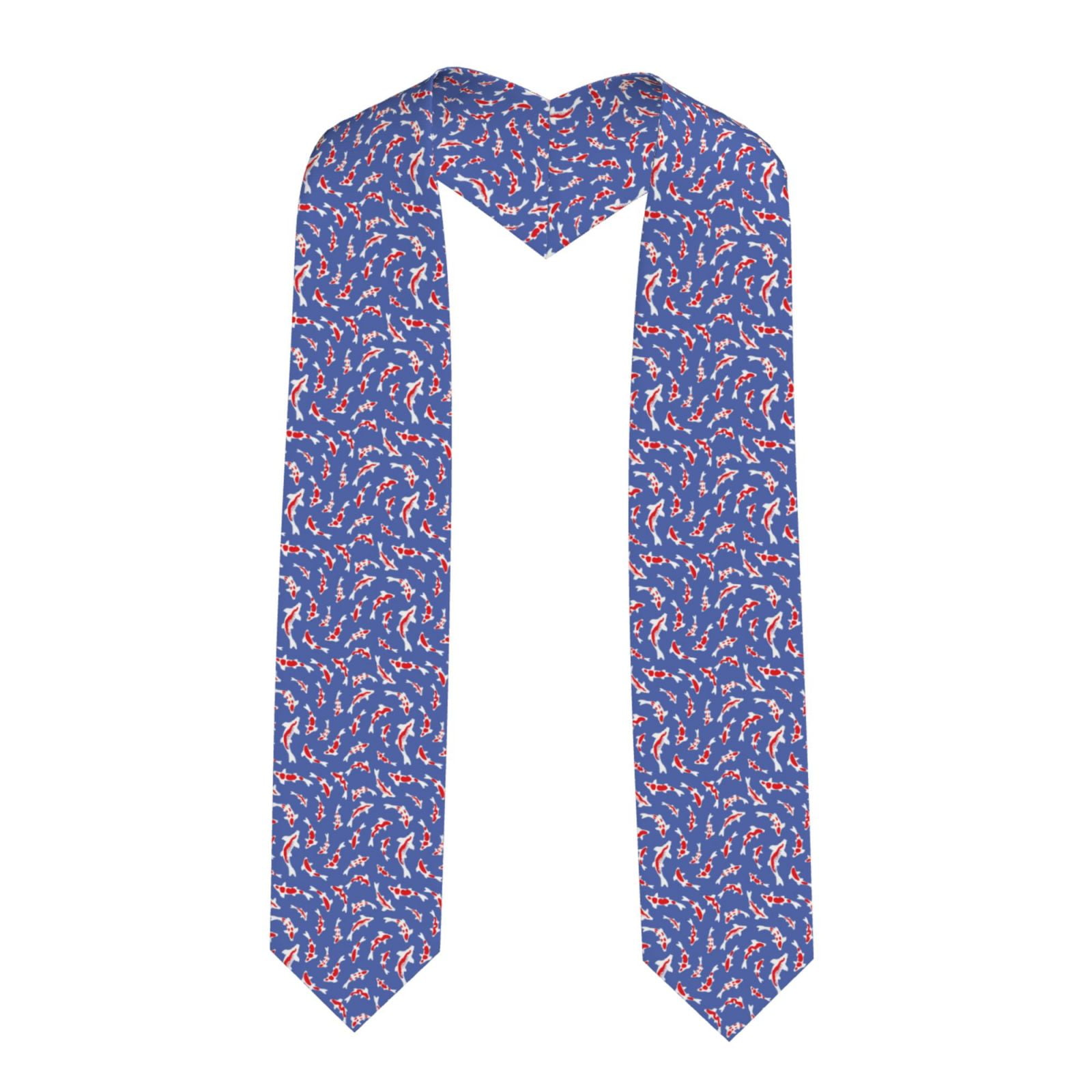 Zufioo Beautiful Koi Fish Print Graduation Shawl Ribbon, Graduation ...