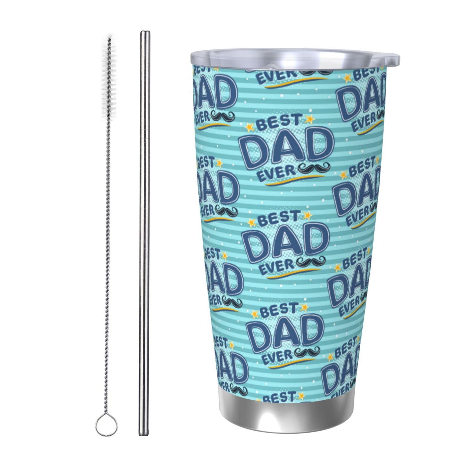 Zufioo Best Dad Ever Print 20OZ Stainless Steel Car Cup, Direct ...