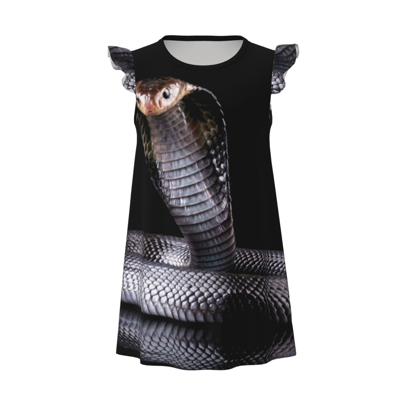 Zufioo Black Cobra Snake Girls Nightgowns Toddler Girl Pajamas Soft ...