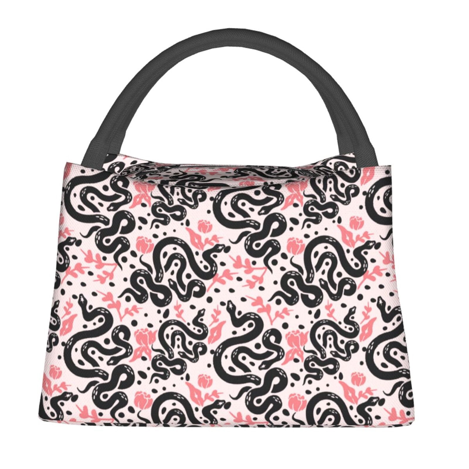 Zufioo Black Snake Insulated Reusable Grocery Bags,Cooler Bag,Food ...