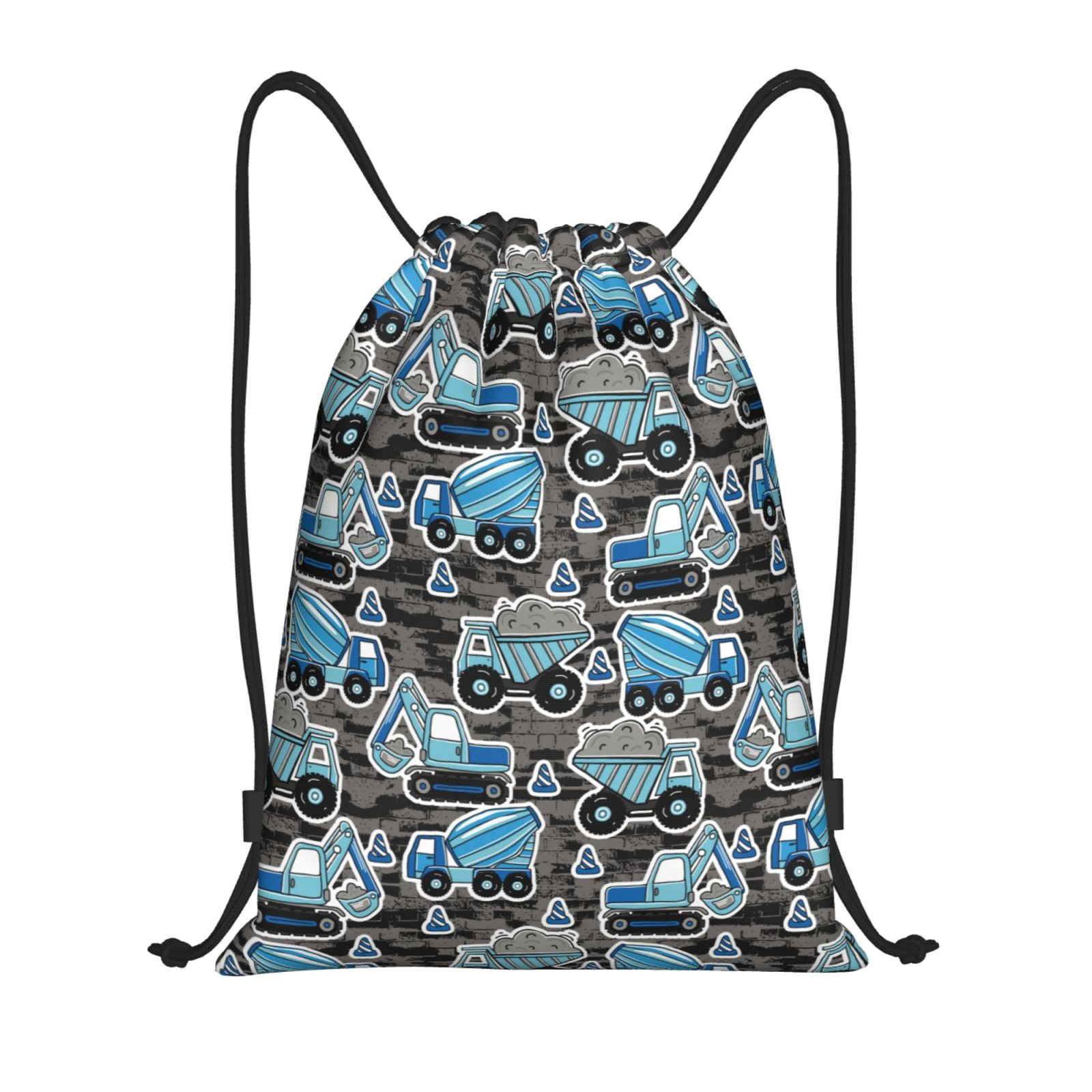 Zufioo Blue Excavator Sports Cinch Sack Gym String Bags Machine ...