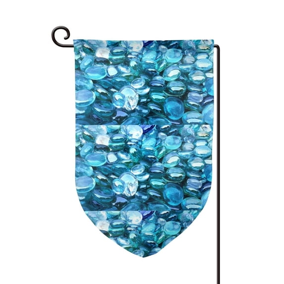Zufioo Blue Kyanite Print Garden Decoration Flags, Sun-resistant and ...