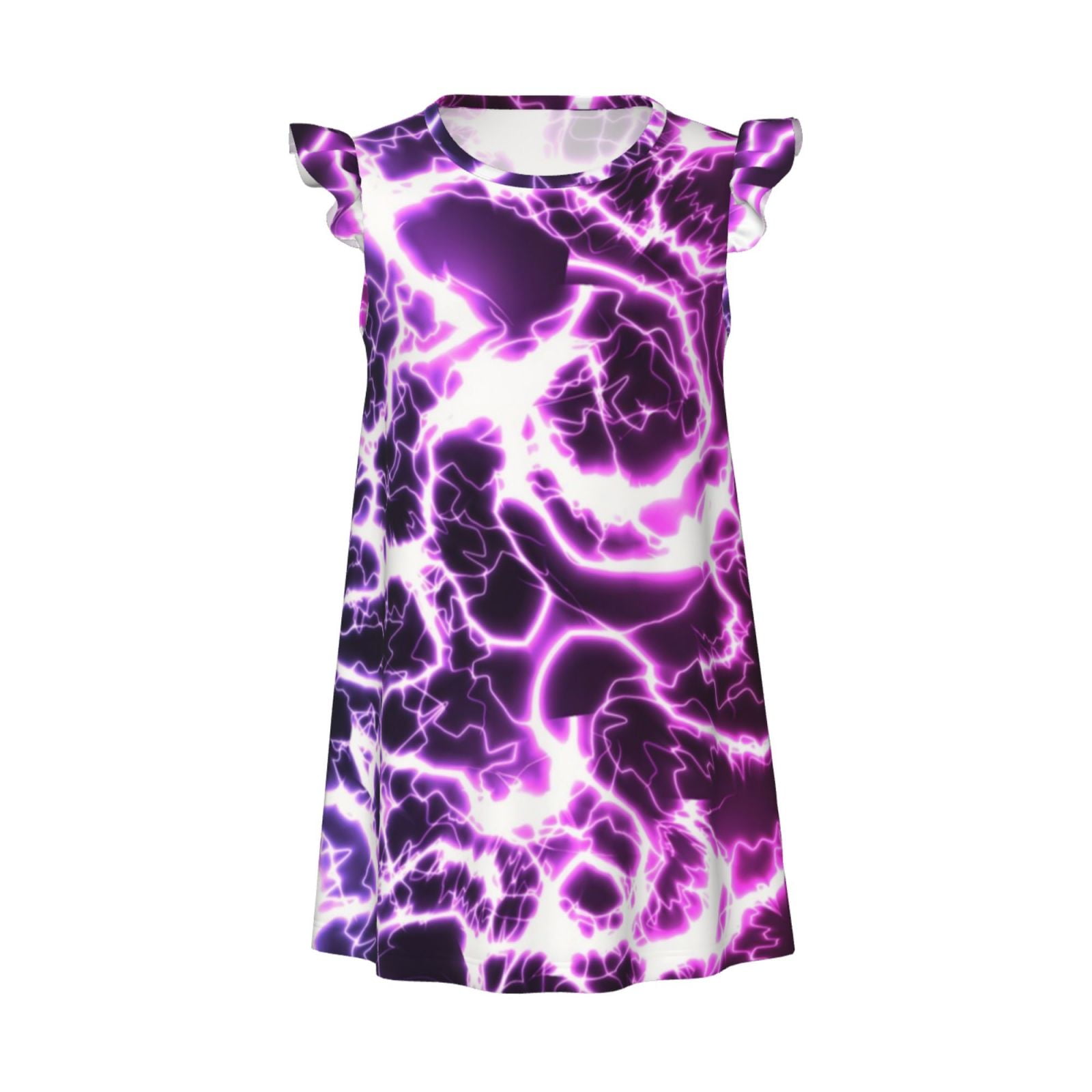 Zufioo Blue Lightning Girls Nightgowns Toddler Girl Pajamas Soft & Cute ...