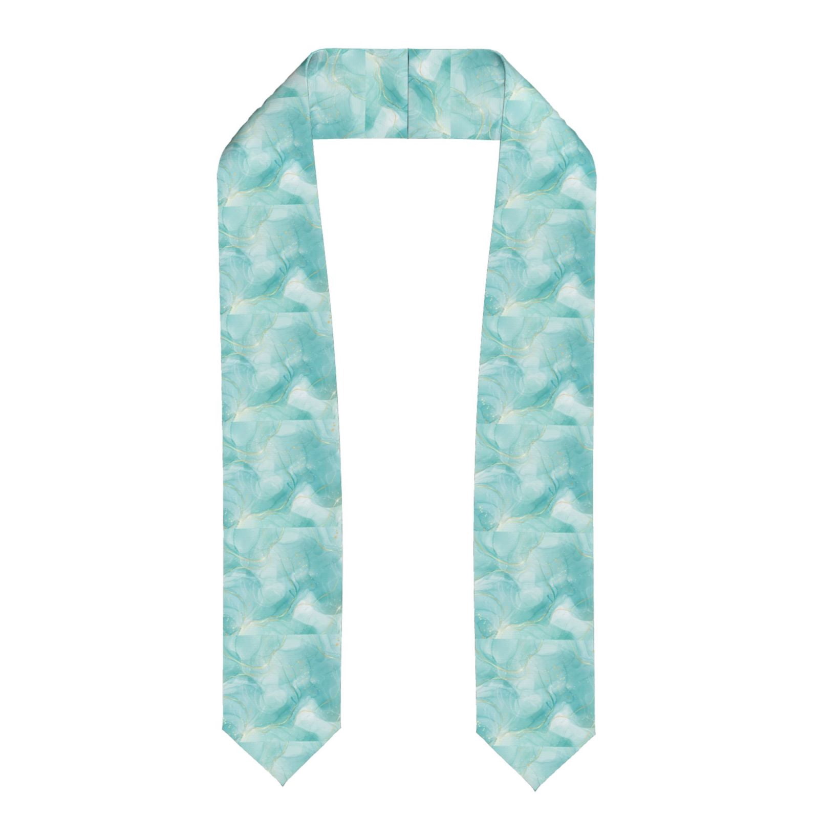 Zufioo Blue Marble Print Graduation Shawl Ribbon, Graduation Ribbon for ...
