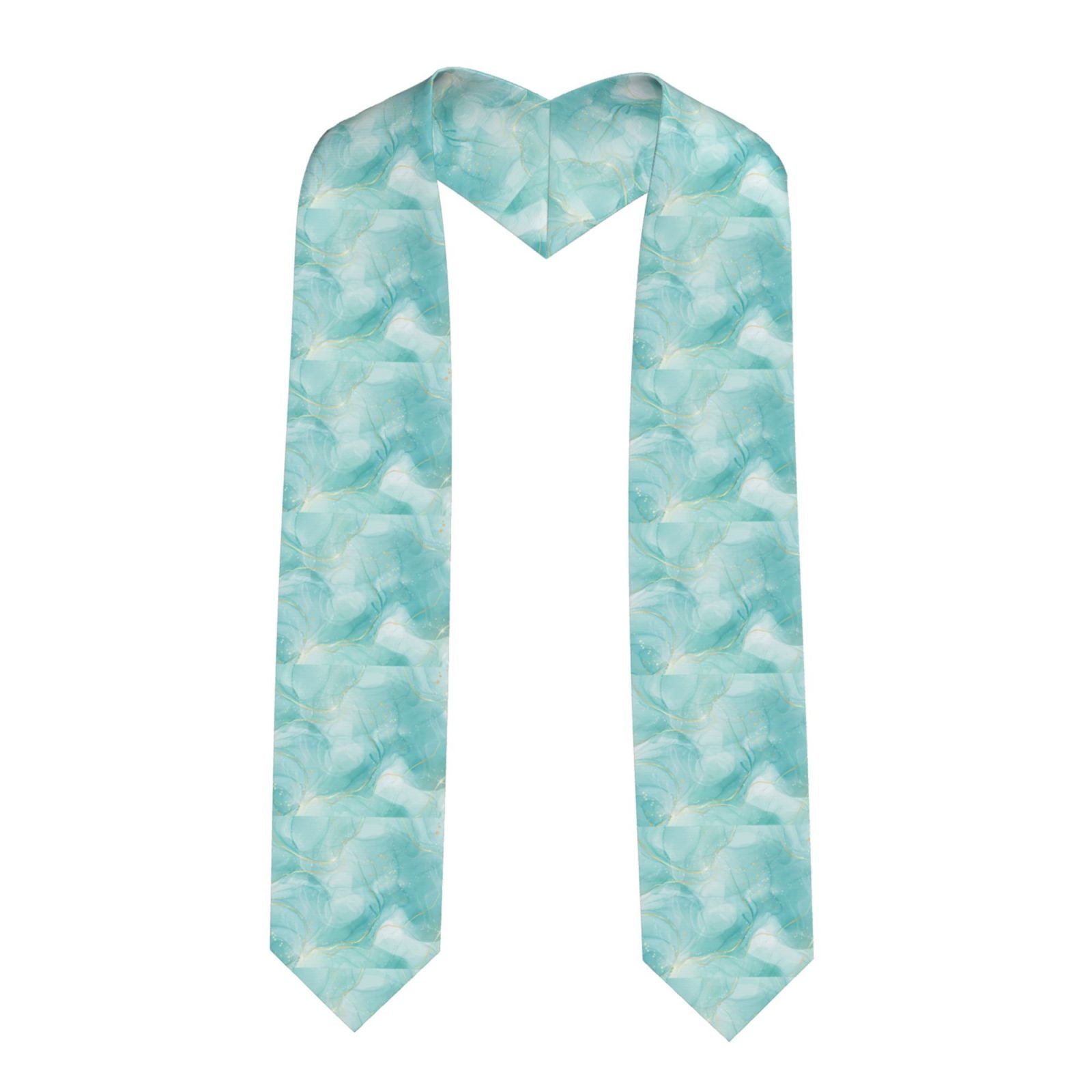 Zufioo Blue Marble Print Graduation Shawl Ribbon, Graduation Ribbon for ...