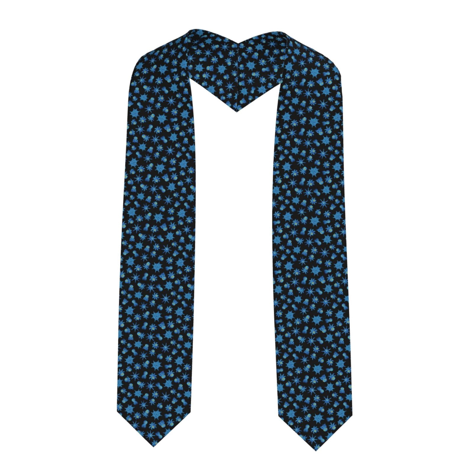 Zufioo Blue Octopus Print Graduation Shawl Ribbon, Graduation Ribbon ...
