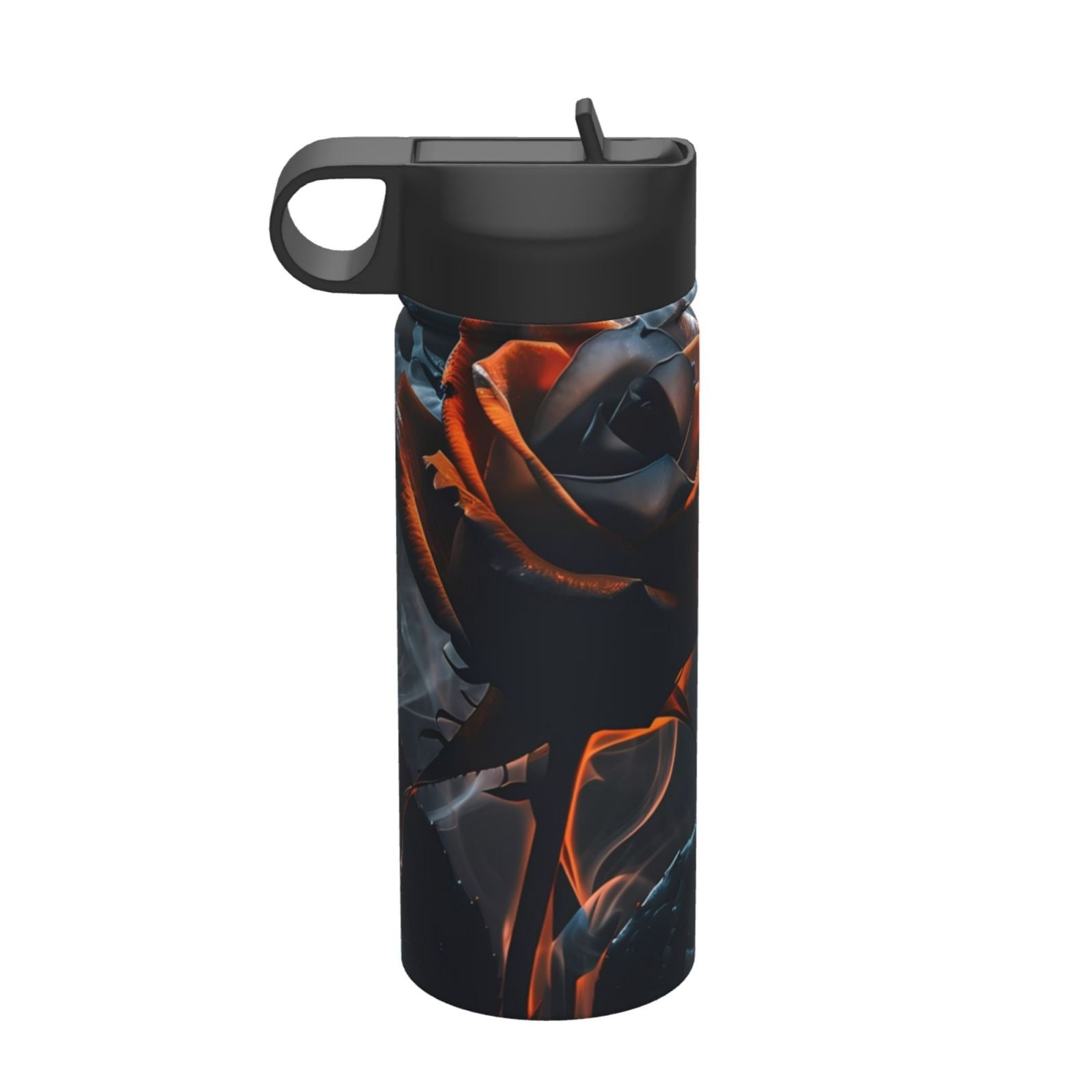 Zufioo Blue and Red Roses Artwork Print 18OZ Insulated Space Bottle ...