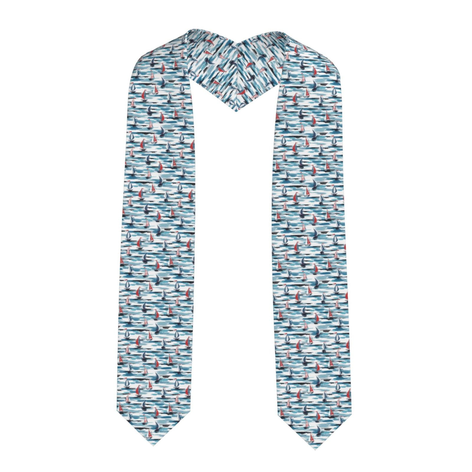 Zufioo Boat In Ocean Print Graduation Shawl Ribbon, Graduation Ribbon ...