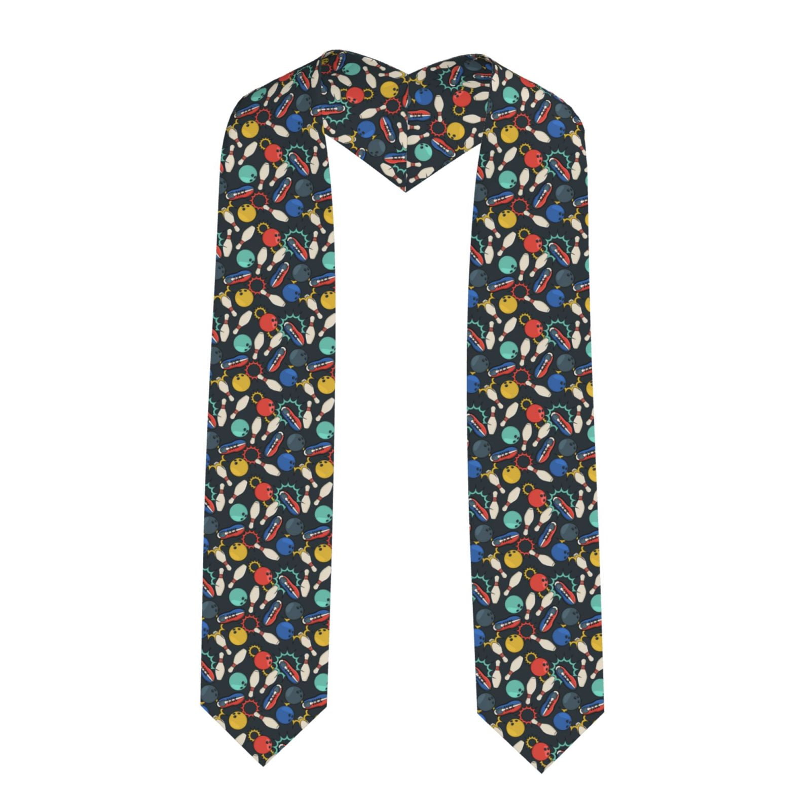 Zufioo Bowling Ball Print Graduation Shawl Ribbon, Graduation Ribbon ...