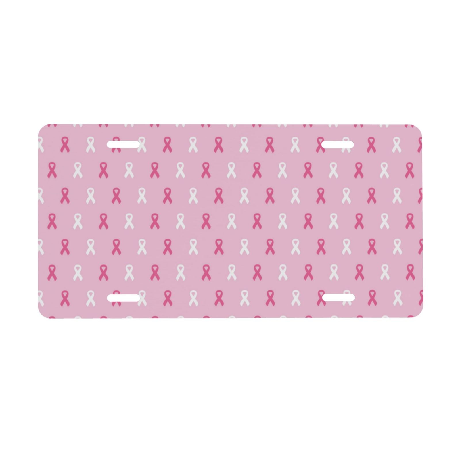 Zufioo Breast Cancer Awareness5 Print Car Aluminum Front License Plate ...