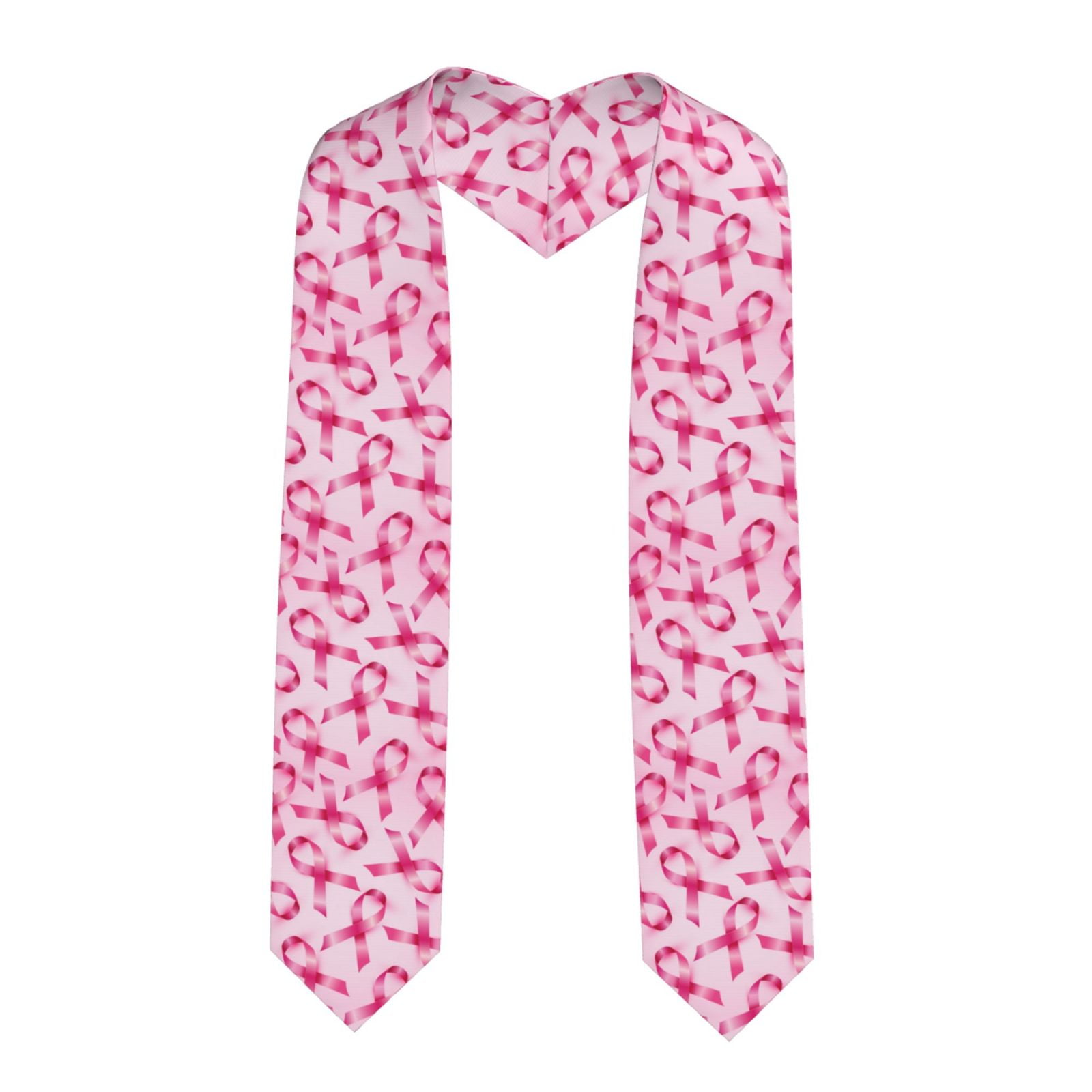 Zufioo Breast Cancer Ribbons Awareness Print Graduation Shawl Ribbon ...