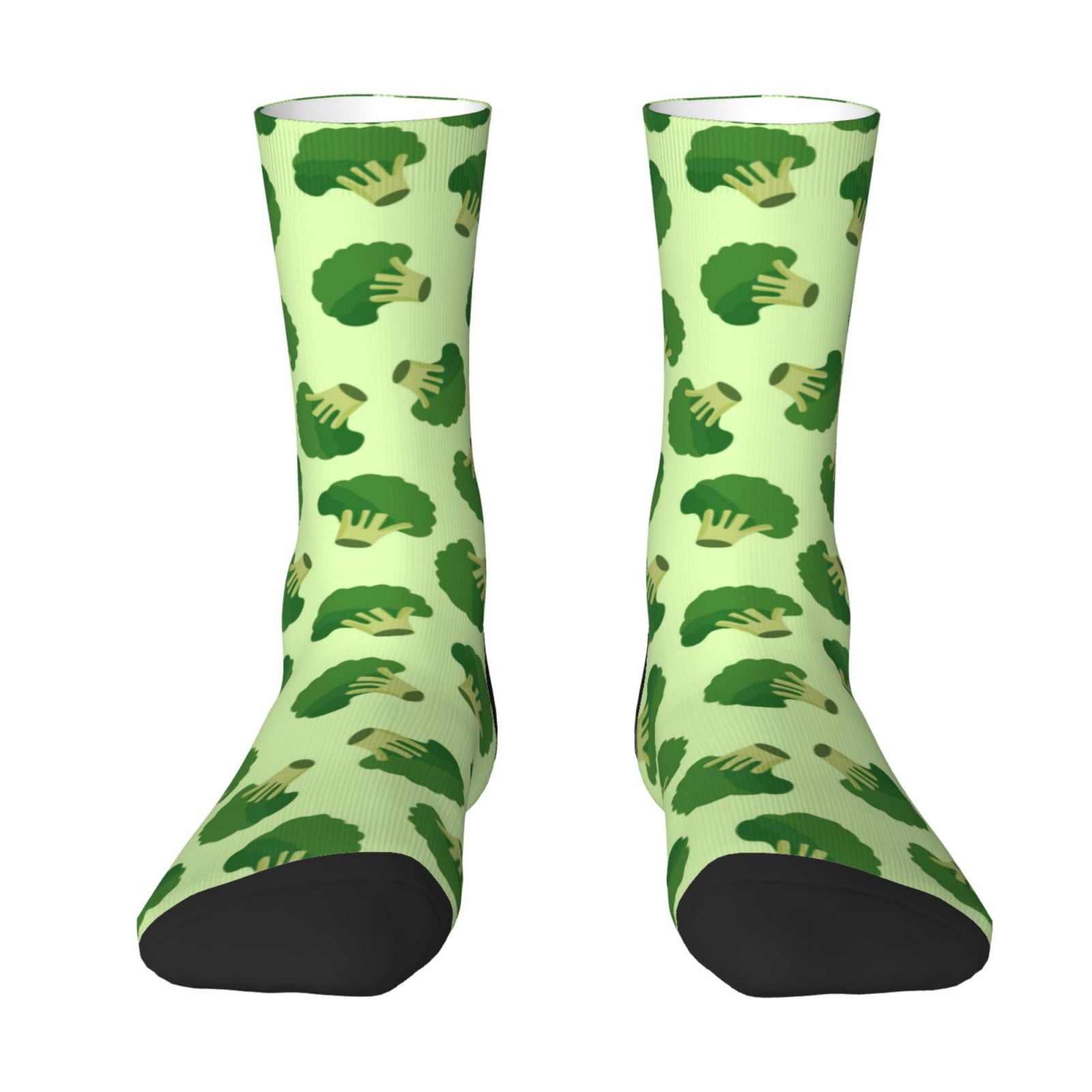 Zufioo Broccoli Vegetables Print Thigh High Socks,Knee High Socks For ...