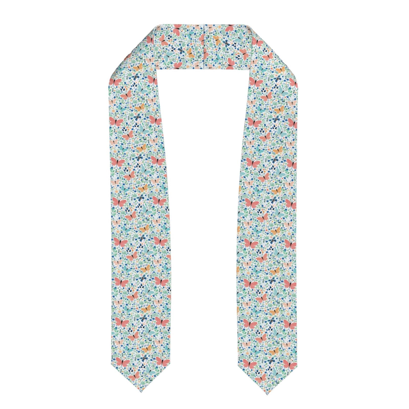 Zufioo Butterflies Print Graduation Shawl Ribbon, Graduation Ribbon for ...