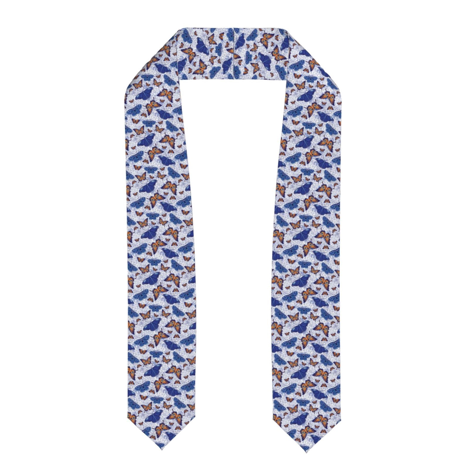 Zufioo Butterflies1 Print Graduation Shawl Ribbon, Graduation Ribbon ...
