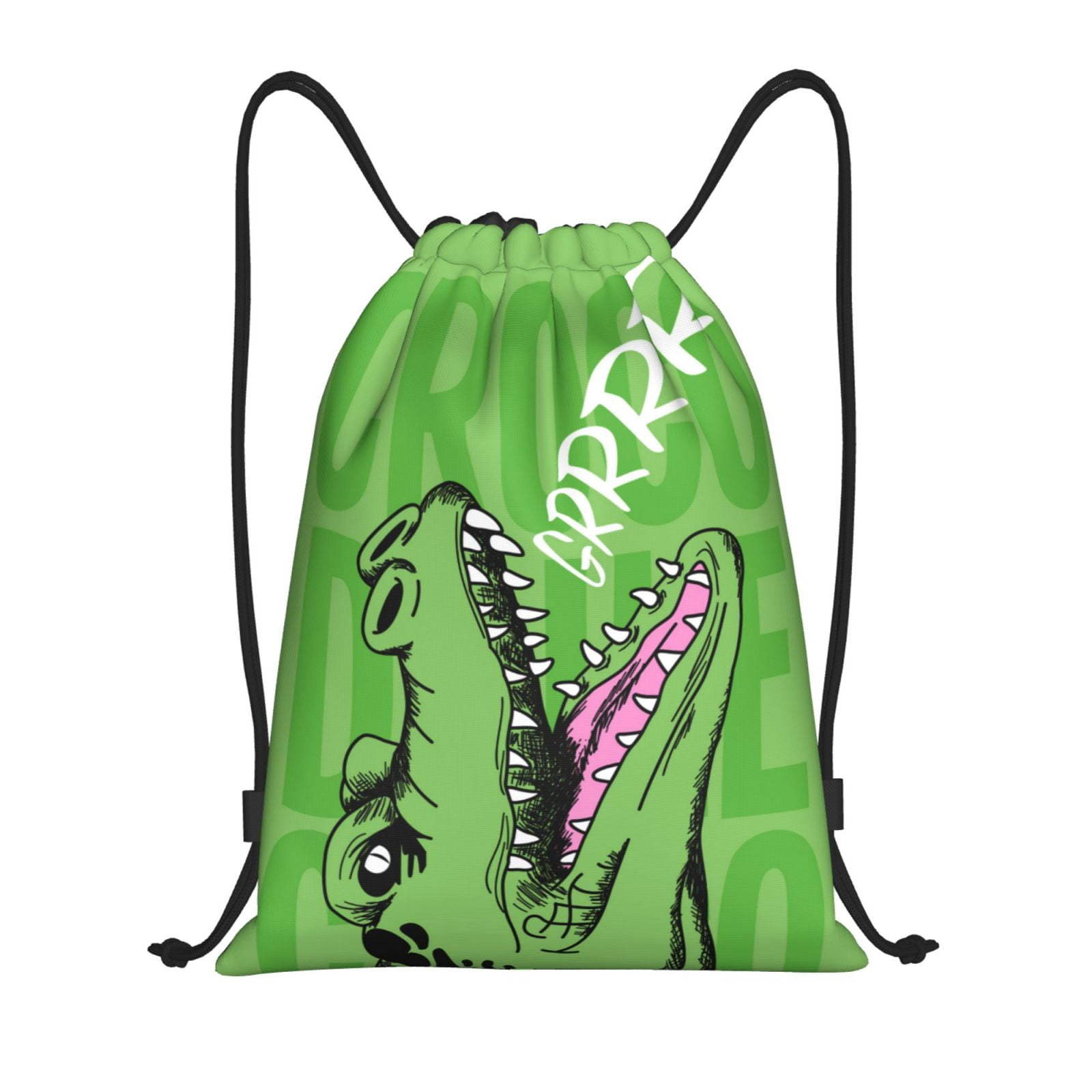 Zufioo CROCODILE HEAD Sports Cinch Sack Gym String Bags Machine ...