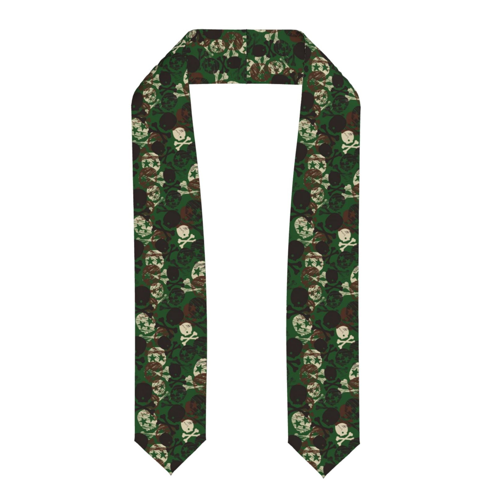 Zufioo Camouflage Skull Print Graduation Shawl Ribbon, Graduation ...