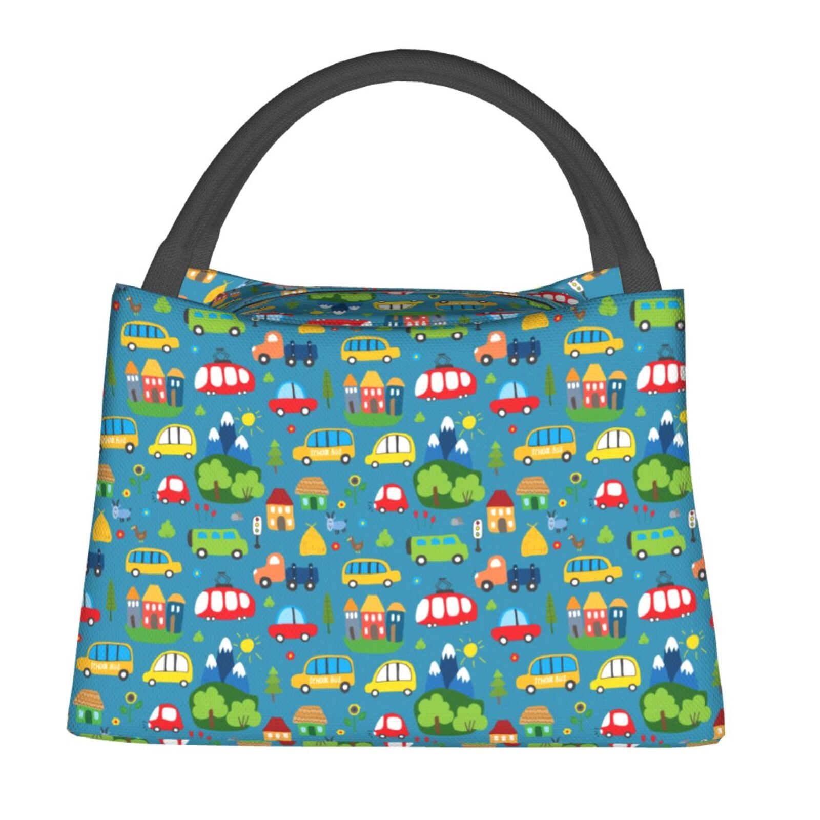Zufioo Cars Transportation Insulated Reusable Grocery Bags,Cooler Bag ...